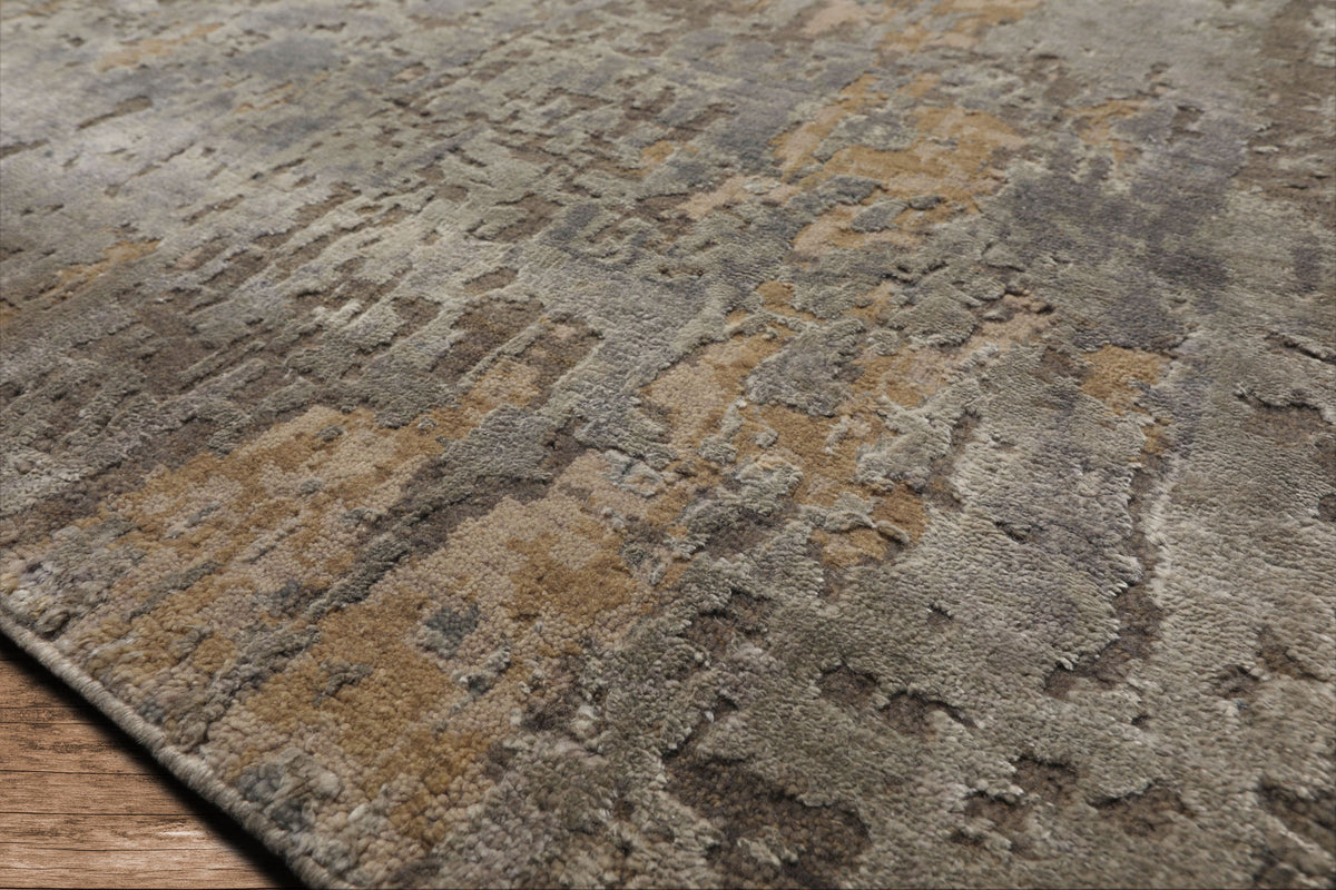 loomBloom 10x14 Modern Abstract Hand-Knotted Tibetan Sherpa Area Rug i ...